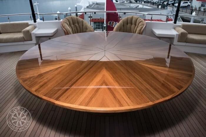 Lotus Woodworks | Expanding Round Table